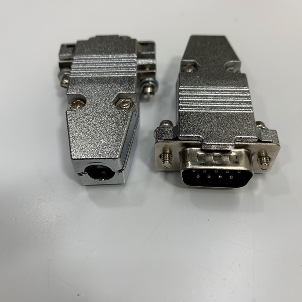Đầu Jack Hàn RS232 DB9 Male Metal Shielded Connector Gold Plated Shell ...