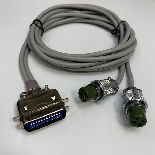 Cáp 2M 6.5ft Centronics 24 Pin Male to 2 Port SANWA 41-6590 4 Pin ...