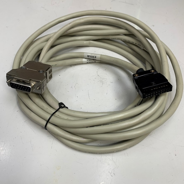 Cáp 6.5M 22ft Cable Connector IDC 20 Pin Female to DB15 Female D-Sub 15 ...