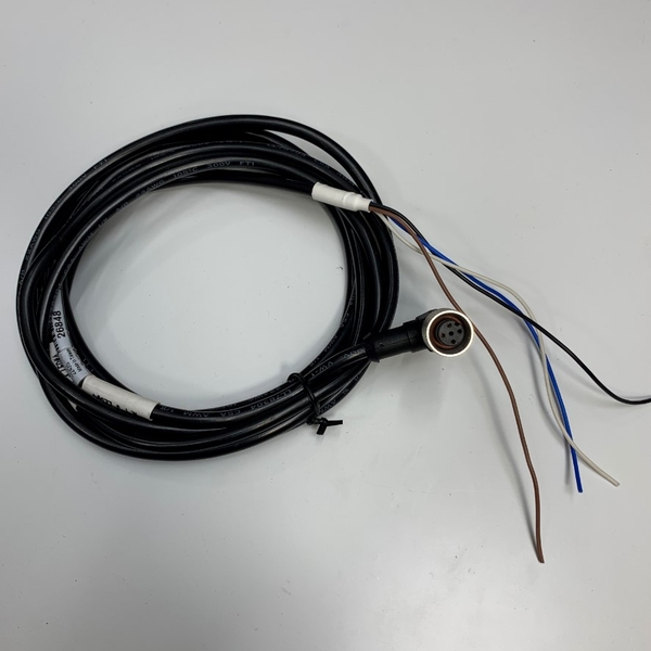 Cáp 2.5M 8.4ft MQDC-415RA Banner Cable Connector Right Angle M12 A-Code ...