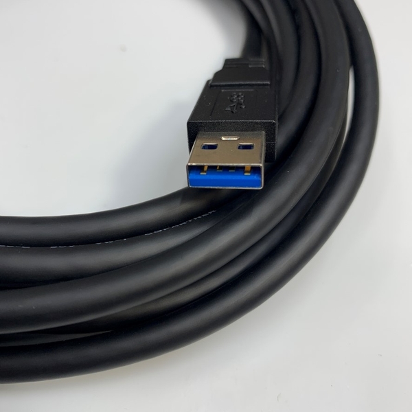 Cáp 5M 17ft Camera Cable USB 3.0 Type A to Micro B Male With Screw Locking Data Transmission ...