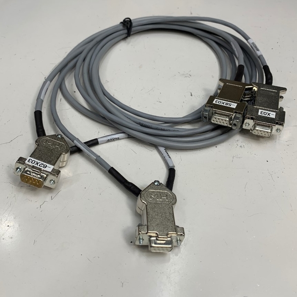 Cáp 2M 6.5ft H3-58W220-58W221-58W222 Cable Metal Shell Connector RS-232 ...