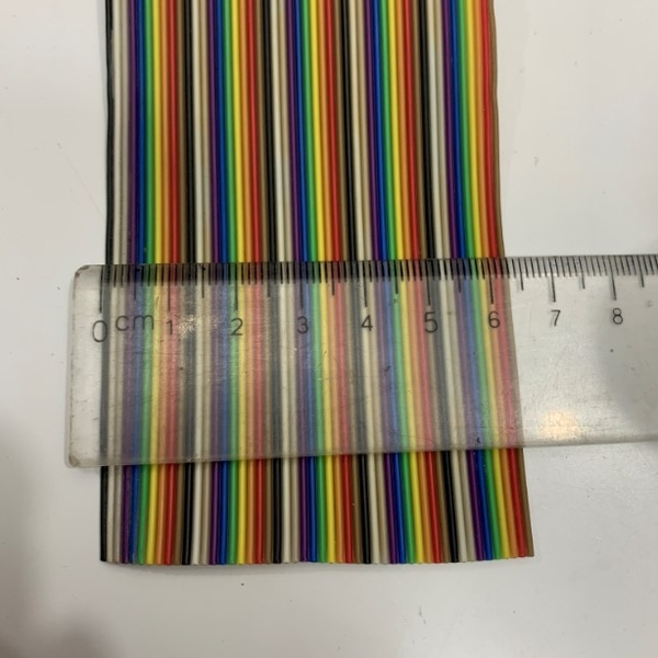 Cáp Bẹ Nhiều Mầu IDC 50 Pin Flat Rainbow Ribbon Cable 50 Wire 1.27mm ...