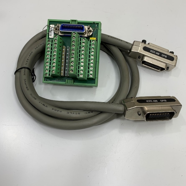 Combo FESTO IEEE-488 GPIB 24 Pin Centronics Terminal + Cable IEEE 488 ...