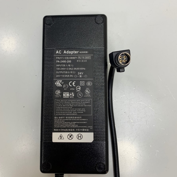 Adapter 24V 8.5A PA-2480-200 Connector Size 4 Pin Mini Din 10mm For ...