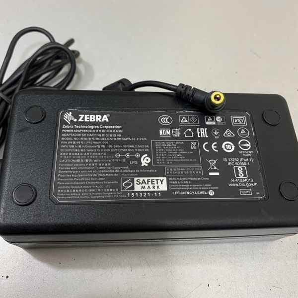 Adapter 24V 3.125A 75W ZEBRA Connector Size 5.5mm x 2.5mm For Mettler ...