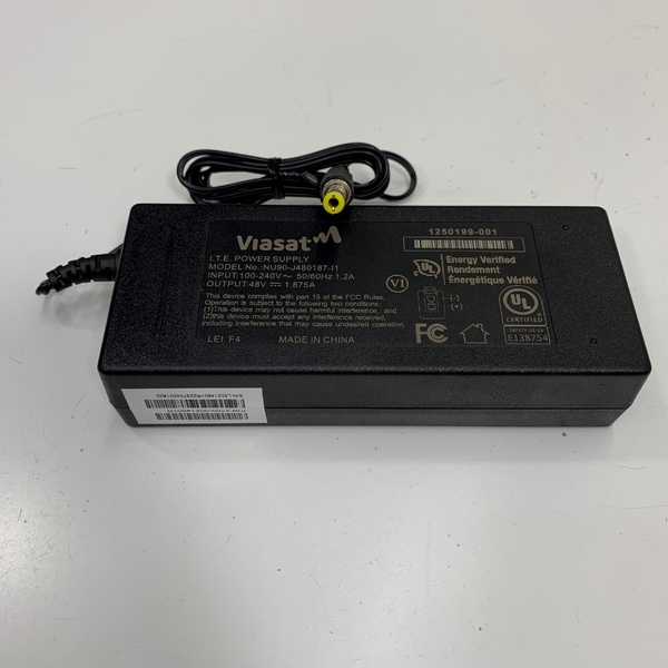 Adapter 48V 1.875A 90W VIASAT Connector Size 5.5mm x2.5mm For Gigabit ...