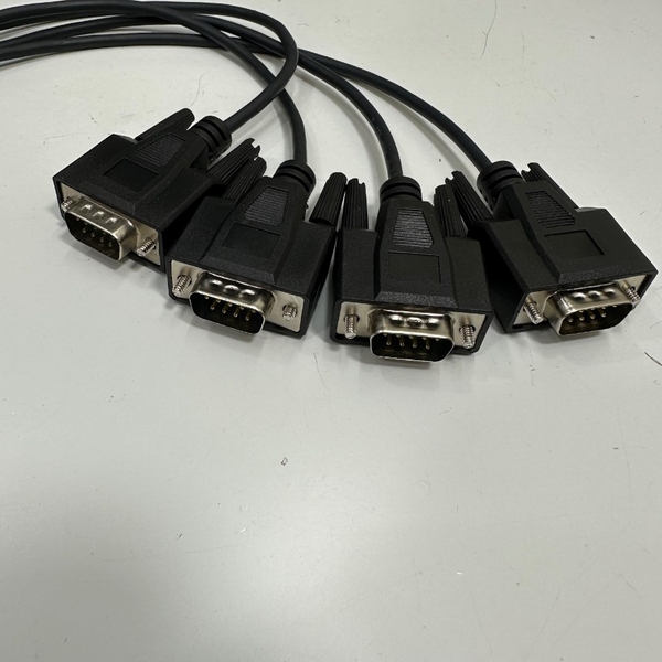 Cáp Serial RS232 DB9 Y Splitter Shielded Cable DB9 Female to 4 DB9 Male ...