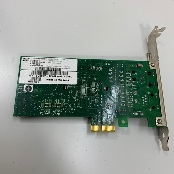 Intel D33745 Pro/1000-PT Gigabit Ethernet Single Port RJ45 1Gbps 10Base ...