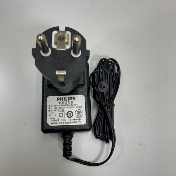 Adapter 6V 2.4A Philips EU Plug Connector Size 3.5mm x 1.35mm For Power ...