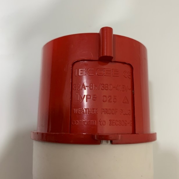 Ổ Cắm Công Nghiệp IP44 Red Panel Mount 3P+N+E 5P Male Industrial Power ...