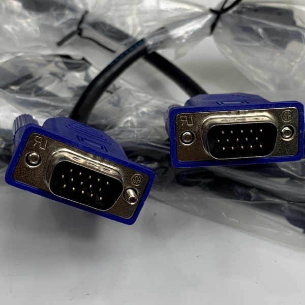 Cáp VGA to VGA Male/Male Cable Dài 1.5M 5ft Original Monitor Cord Blue ...
