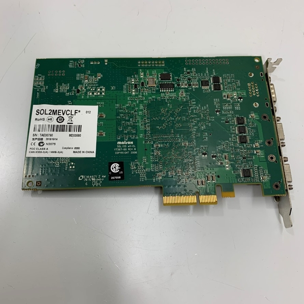 Card PCIe x4 Matrox SOL2MEVCLF Solios EV-CL Y7367-00 REV.B Camera Link ...