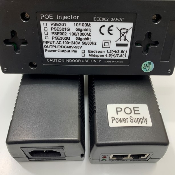 Bộ Chuyển Nguồn POE 48V - 55V 0.62A 30W Gigabit PoE Injector 10/100 ...