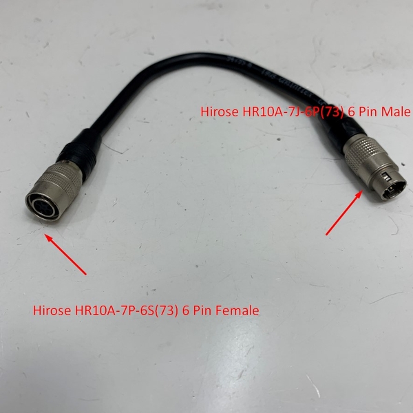 Cáp Extension Dài 0.2M Hirose 6 Pin Male to Female Connector HR10A-7J ...