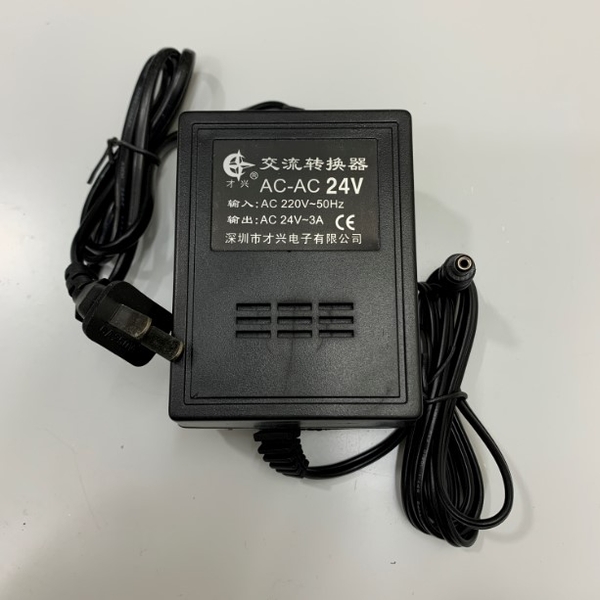 Adapter AC to AC 24V 3A Connector Size 5.5mm x 2.1mm For CCTV Cameras ...