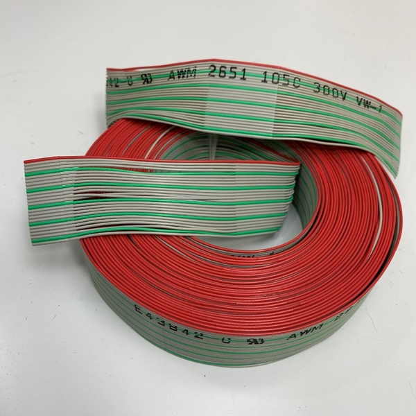 Cáp Bẹ Nhiều Mầu OKIFLEX IDC 26 Pin Flat Rainbow Ribbon Cable 26 Wire 1 ...