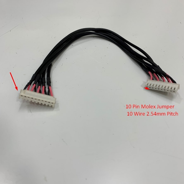 Cáp 10 Pin Molex Jumper 10 Wire 2.54mm Pitch Dài 0.25M