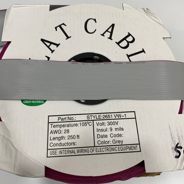 Cáp 50 Pin Flat Ribbon Cable 1.27mm Pitch 50 Way Unscreened 63.5mm ...