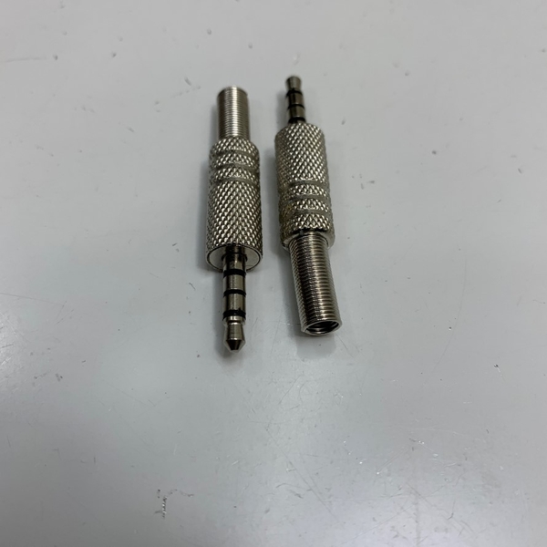 Rắc Hàn Audio and Video 3.5mm 4 Pole Male Plug Metal Jack Plug Connector