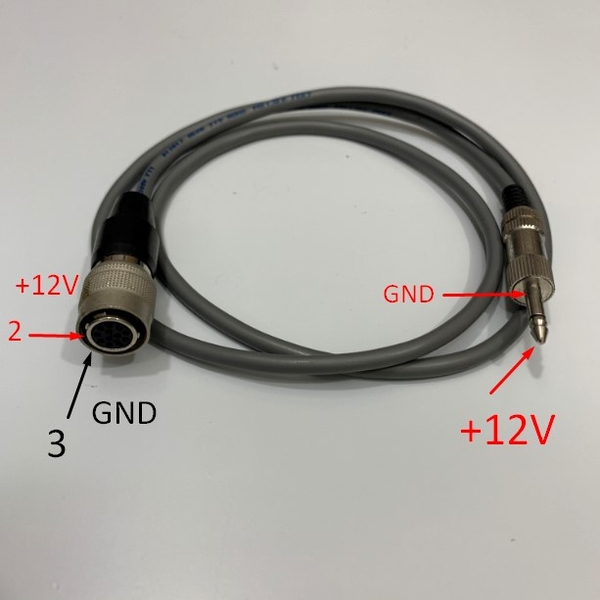 Cáp Kết Nối Industrial Camera Hirose 12 Pin Female to 3.5mm 2 Pole Mono ...