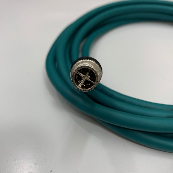 Cáp M12 X-Coded to RJ45 Cable Dài 3M 10ft Network Lan CAT5E Gigabit ...