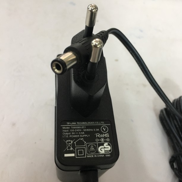 Adapter 9V 0.6A + ---C--- - TP-LINK Connector Size 5.5mm x 2.1mm For ...