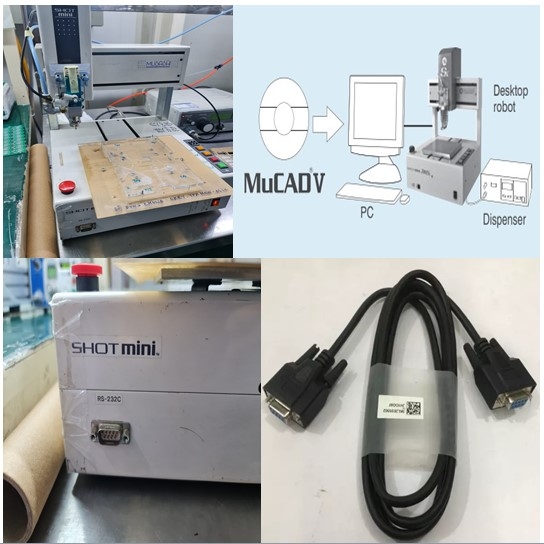 Cáp Điều Khiển Robot Tra Keo MUSASHI SHOT MINI 200S Dispenser Với Máy ...
