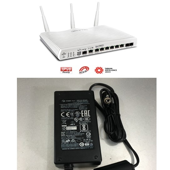 Adapter 12V 2.5A 30W CUI INC For DrayTek Vigor 2860 Series / Vigor 2860 ...