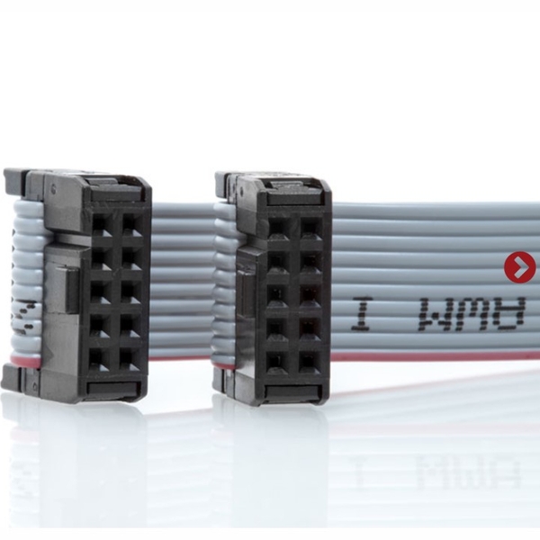 Cáp CA-C10-F-C10-U IDC 10 Pin Cable with 2.54mm Pitch Female Flat ...