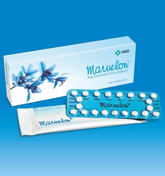Thuốc tránh thai hàng ngày Marvelon (21 viên/hộp) mega3.vn