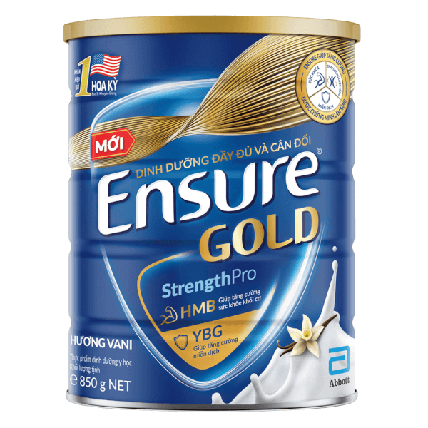 Sữa bột Ensure Gold Abbott hương vani bổ sung dinh dưỡng, vitamin ...