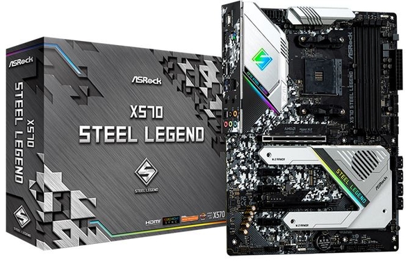 Mainboard Asrock X570 Steel Legend (AM4) - (DDR4) Vietrender ...