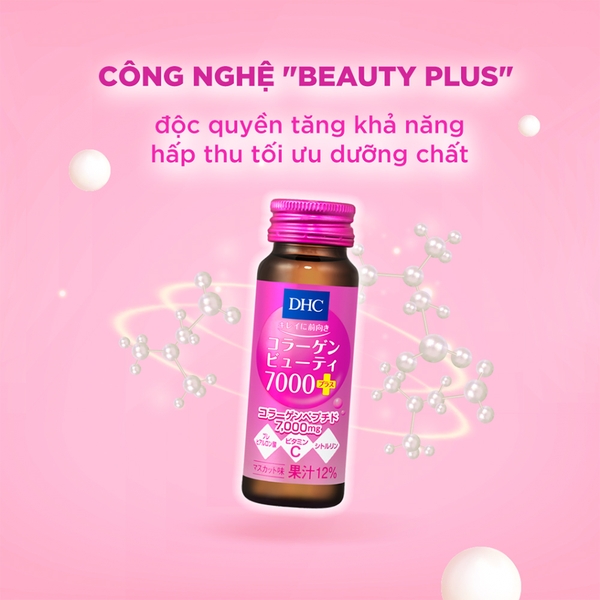 Collagen Nước DHC Collagen Beauty 7000 Plus Damask - Mỹ Phẩm Chính Hãng
