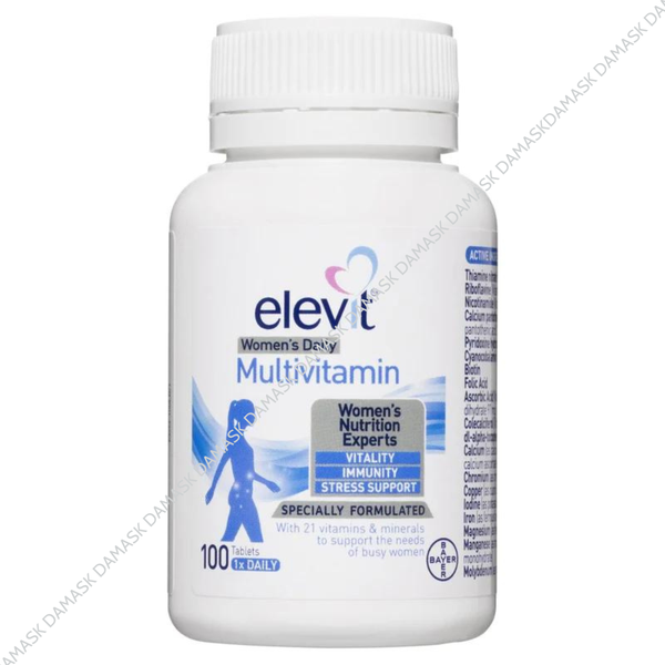 Bayer Elevit Women's Multi Vitamin 100 Viên Mẫu Mới Chính Hãng Damask ...