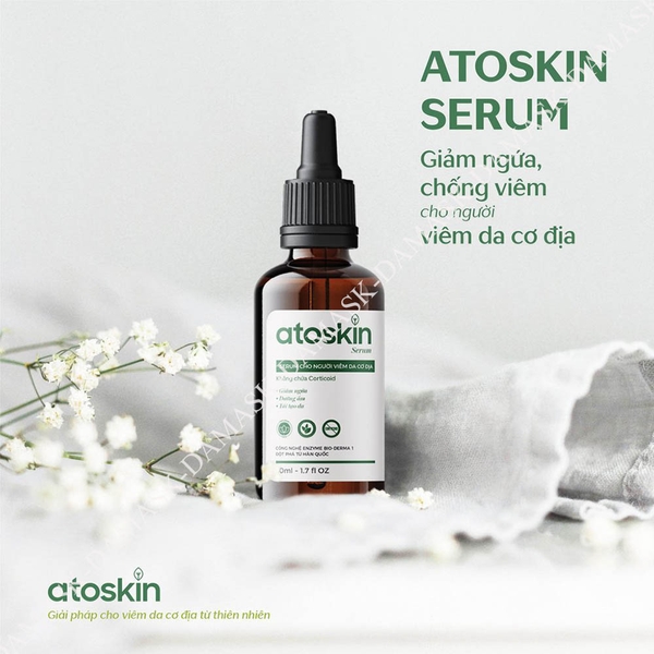 Bộ sản phẩm cho viêm da cơ địa Atoskin Hàn Quốc Damask - Mỹ Phẩm Chính Hãng
