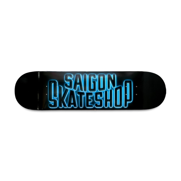 SAIGON SKATESHOP BEAMIN LOGO BLACK/BLUE DECK