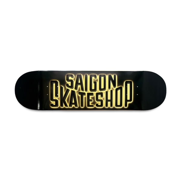 SAIGON SKATESHOP BEAMIN LOGO BLACK/YELLOW DECK