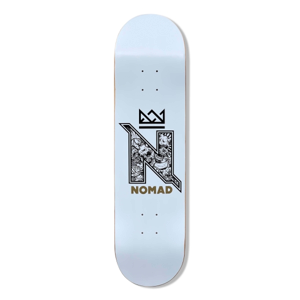 NOMAD TATTOO LOGO WHITE DECK 8.25