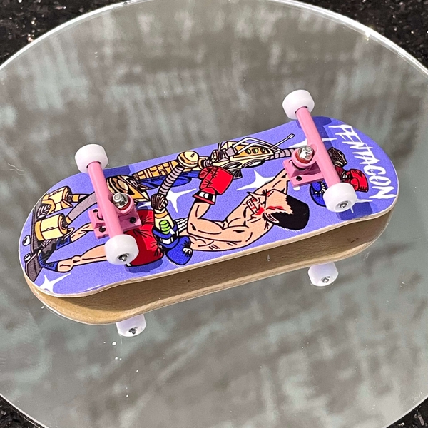 PENTAGON BOXER PURPLE FINGERBOARD 34MM