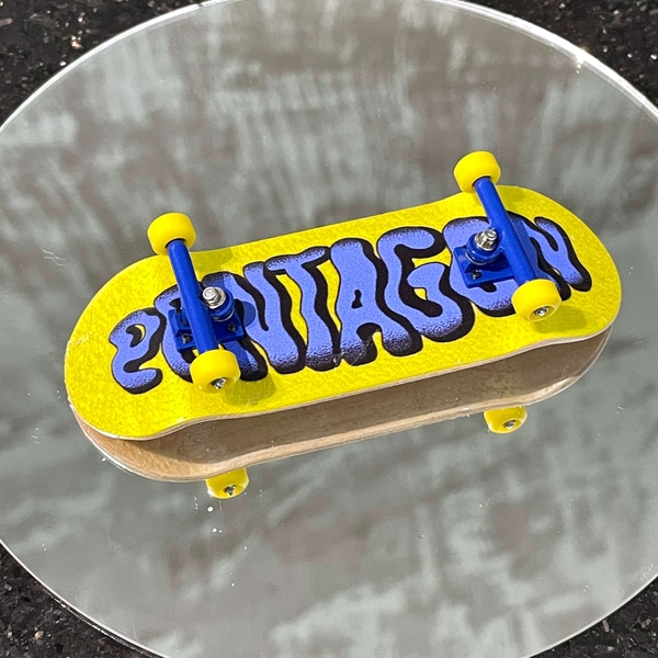 PENTAGON WAVE LOGO YELLOW FINGERBOARD 34MM