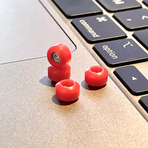 FINGERBOARDS SOLID RED PRO WHEELS / ABEC-5 BEARINGS