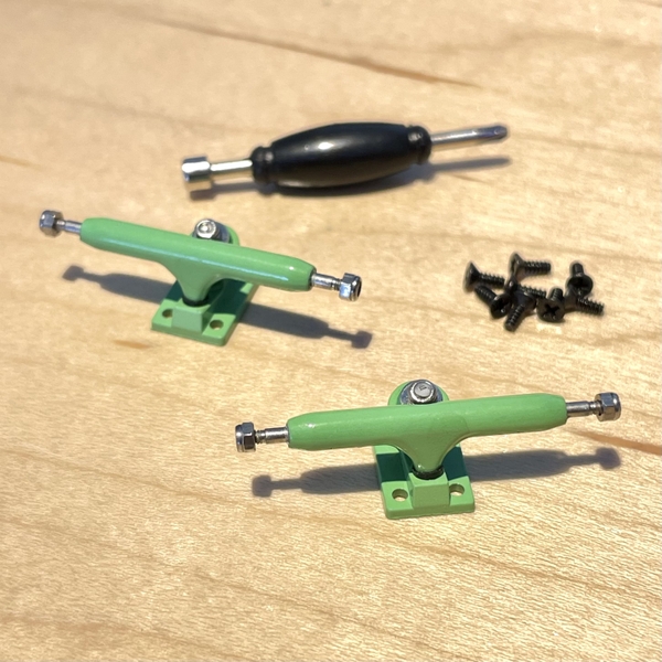 FINGERBOARDS PRO SINGLE AXLE GREEN V2 TRUCKS