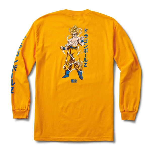 PRIMITIVE SUPER SAIYAN GOKU L/S TEE GOLD - M