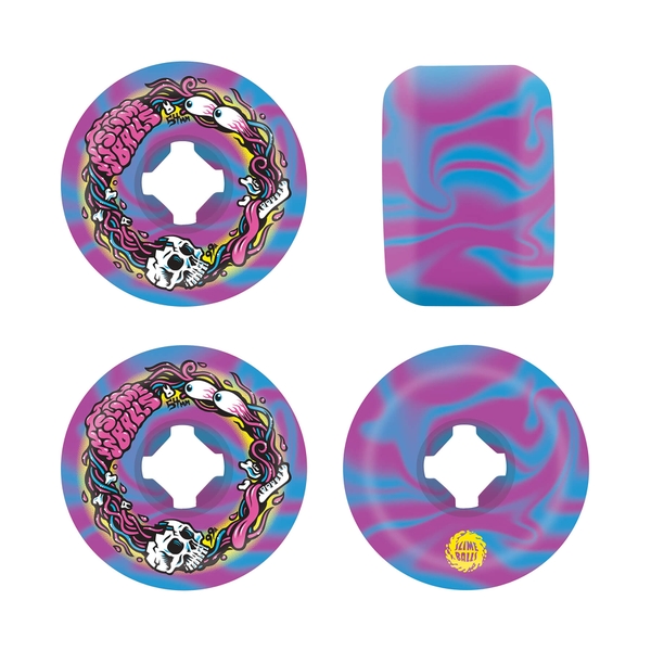 SLIME BALLS 54MM BRAINS SPEED BALLS BLUE PURPLE SWIRL 99A WHEELS