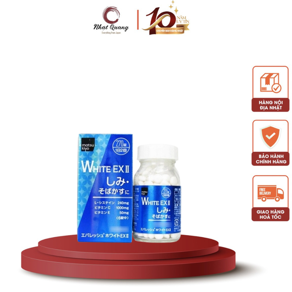 Tìm hiểu thuốc uống trắng da white ex ii đánh giá và phản hồi từ người dùng