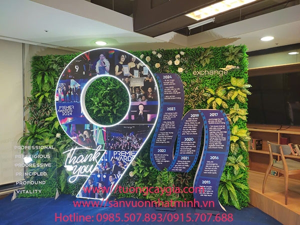 Thi công backdrop tổ chức sự kiện kỷ niệm 9 năm thành lập công ty tại ...