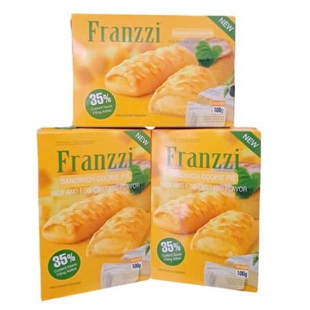 Bánh nhân vị Trứng và Sữa Franzzi 100g | Can.D Confectionery