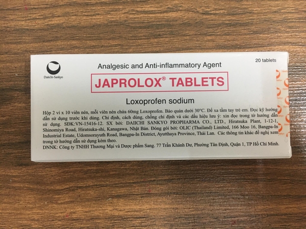 JAPROLOX 60MG/Giảm đau-hạ sốt-chống viêm/thuốc tân dược ...