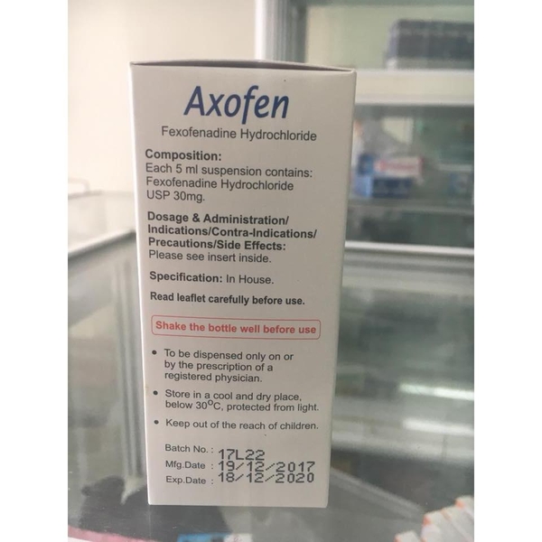 Axofen/dị ứng - hen/thuốc tân dược/nhathuocyentrang.com